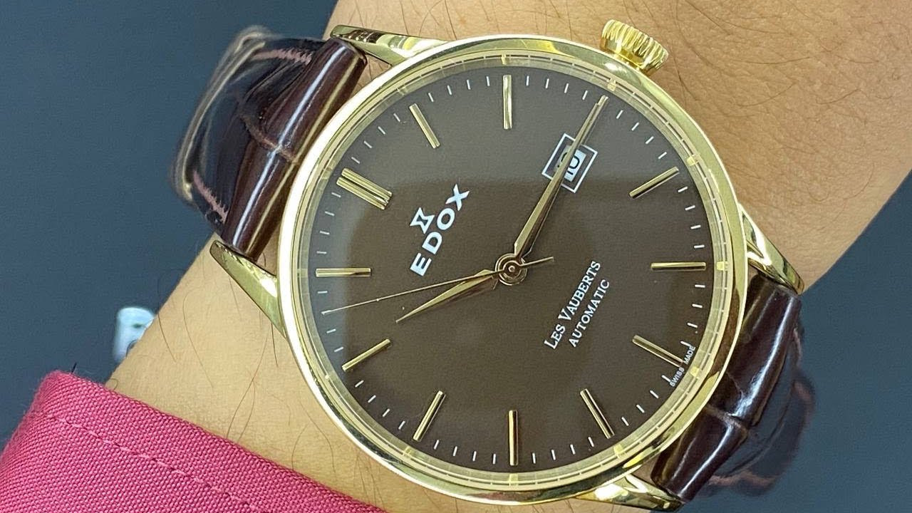Edox 80081-37R-BRIR - Ly Coffee Nâu đến từ Thụy Sỹ . - YouTube