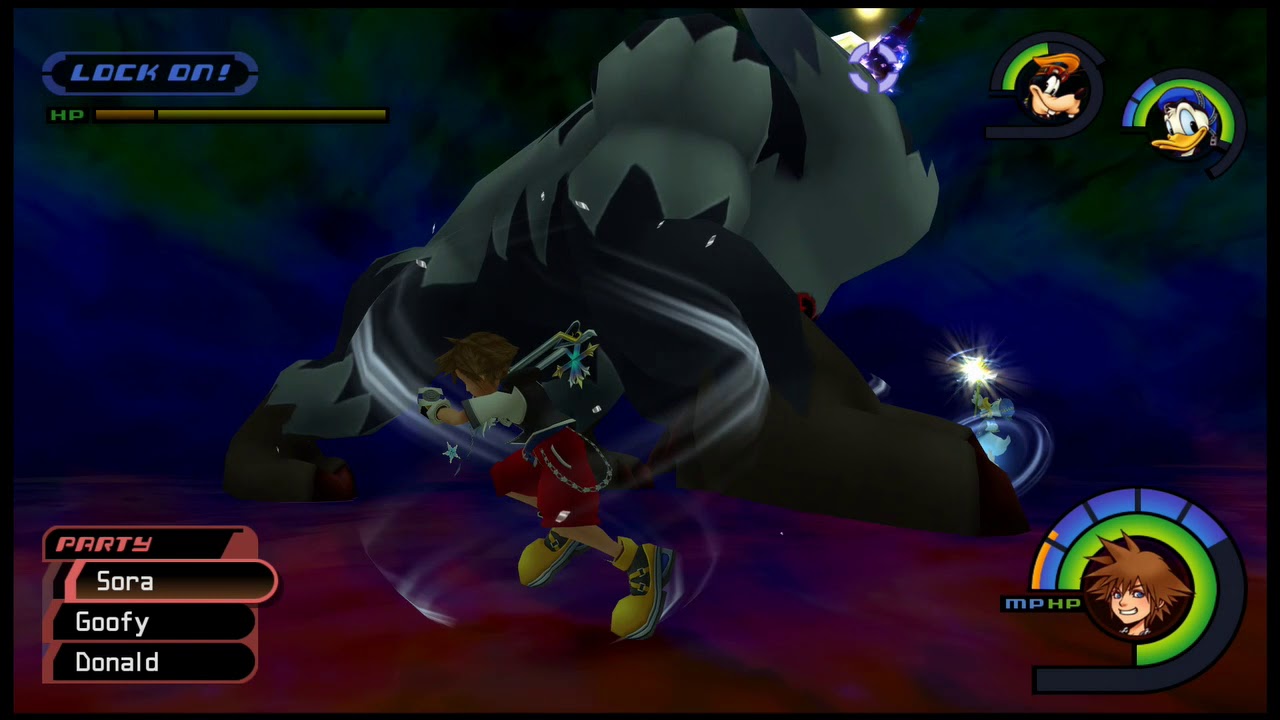 Sora vs Behemoth Heartless Kingdom Hearts Final Mix - YouTube