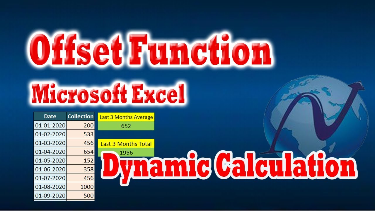 Excel Offset Function || Calculate Dynamic values - YouTube