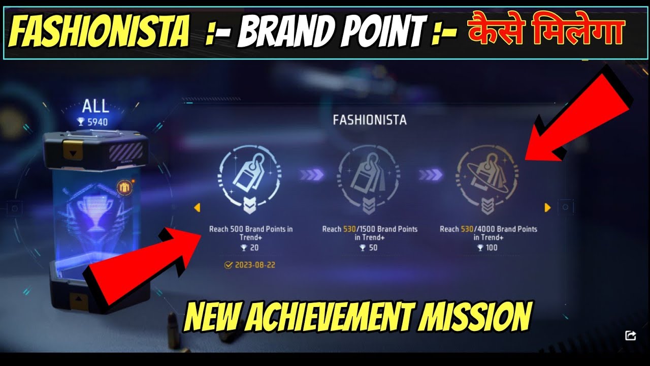 Fashionista | New Achievement System Mission Free Fire | Brand Point ...