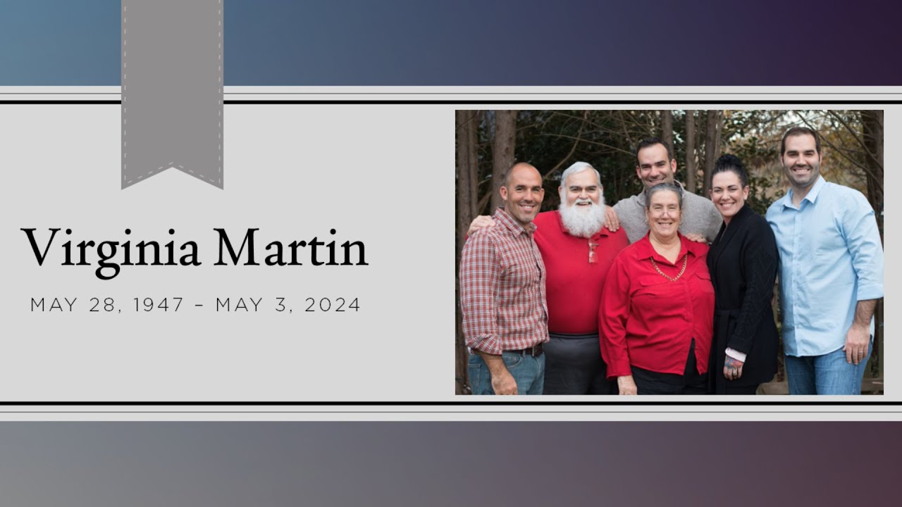 Virginia Martin Memorial Service - YouTube