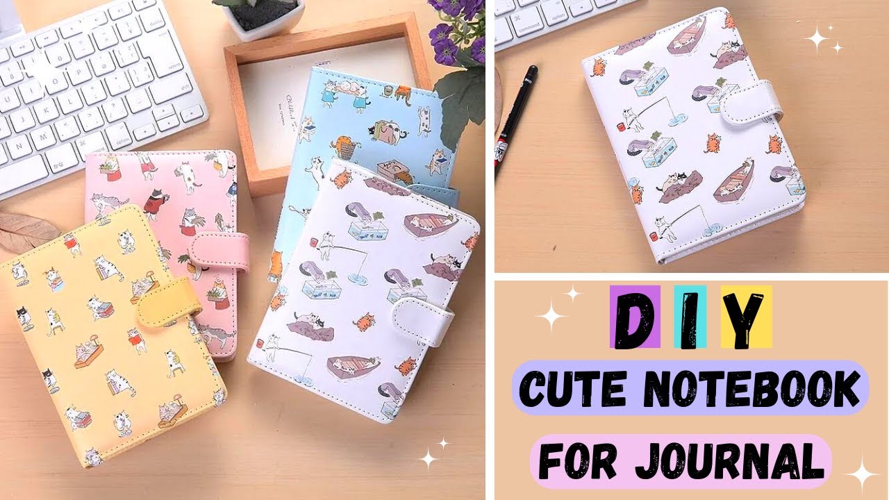 DIY CUTE NOTEBOOK FOR JOURNAL || Easy DIY school supplies || Bhida Art ...