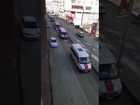 AFŞİN ÖĞRENCİ SERVİSLERİ DERNEĞİNDEN MEHMETÇİĞE SAYGI KONVOYU-HALİL DEMİR