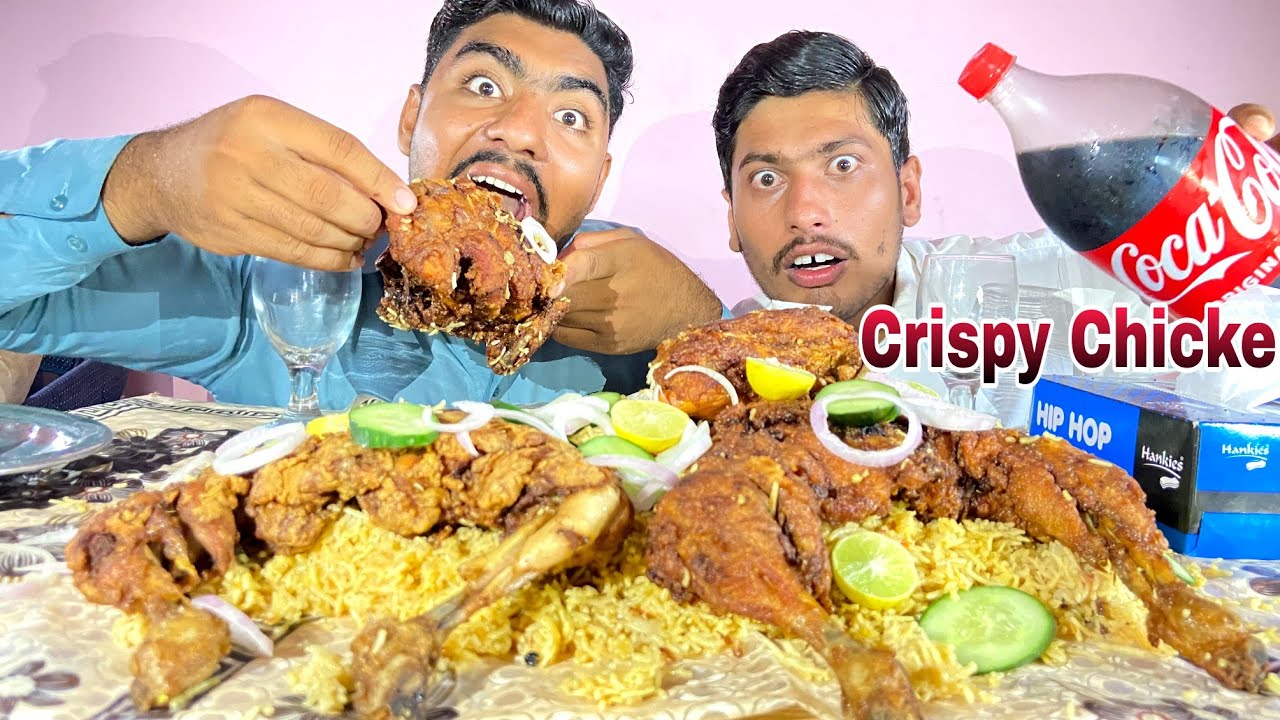 Eating food | Full Chicken, Pula with coke | Mukbang Asmr - YouTube