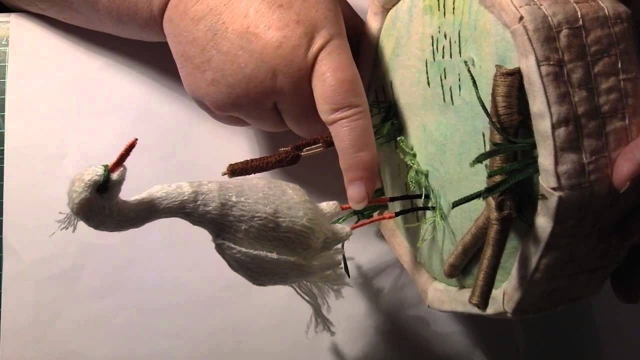 #Pawgustart !! Stumpwork bird Creative Art Collaboration group - YouTube