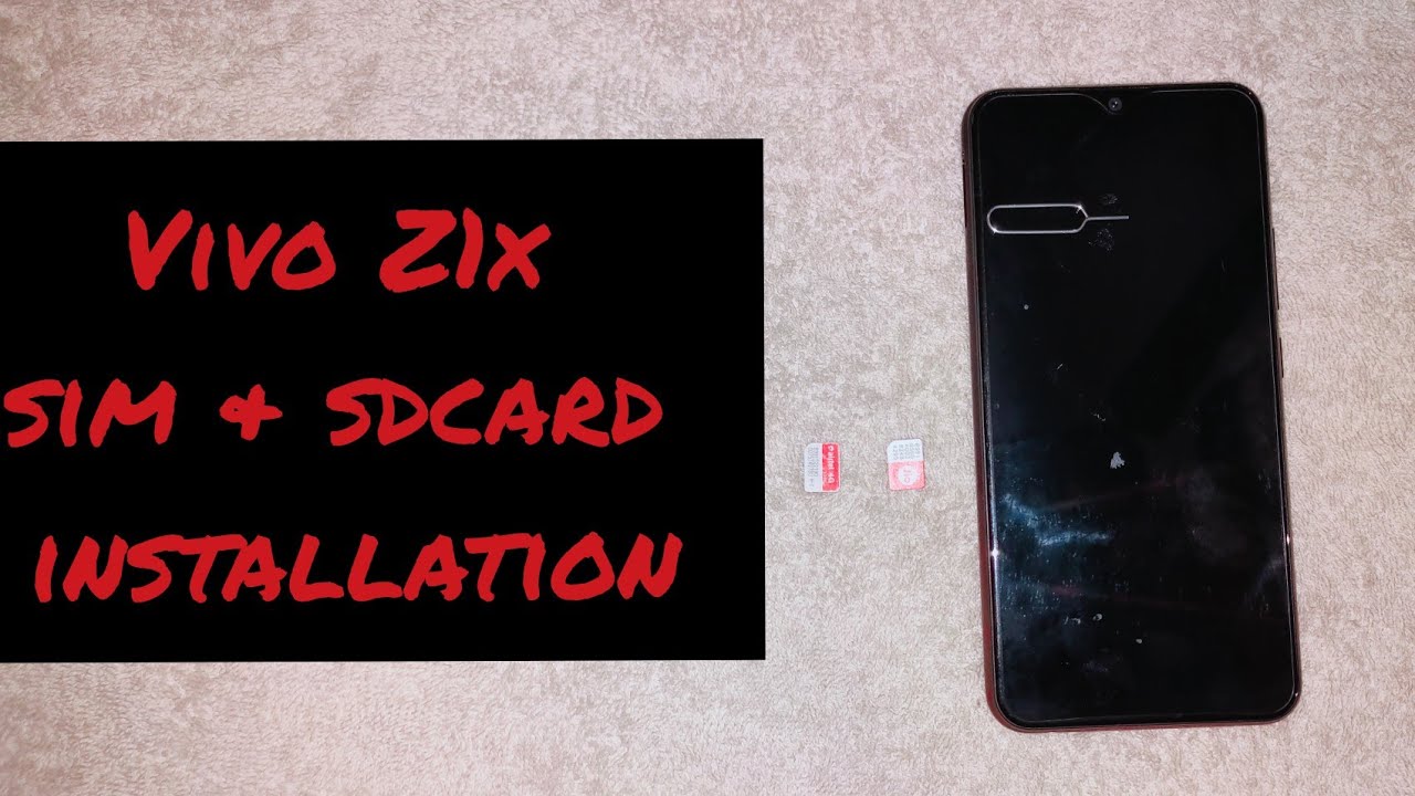 vivo Z1X ; HOW TO INSTALL SIM CARD AND SD CARD Vivo Z1 x (Version Korea ...