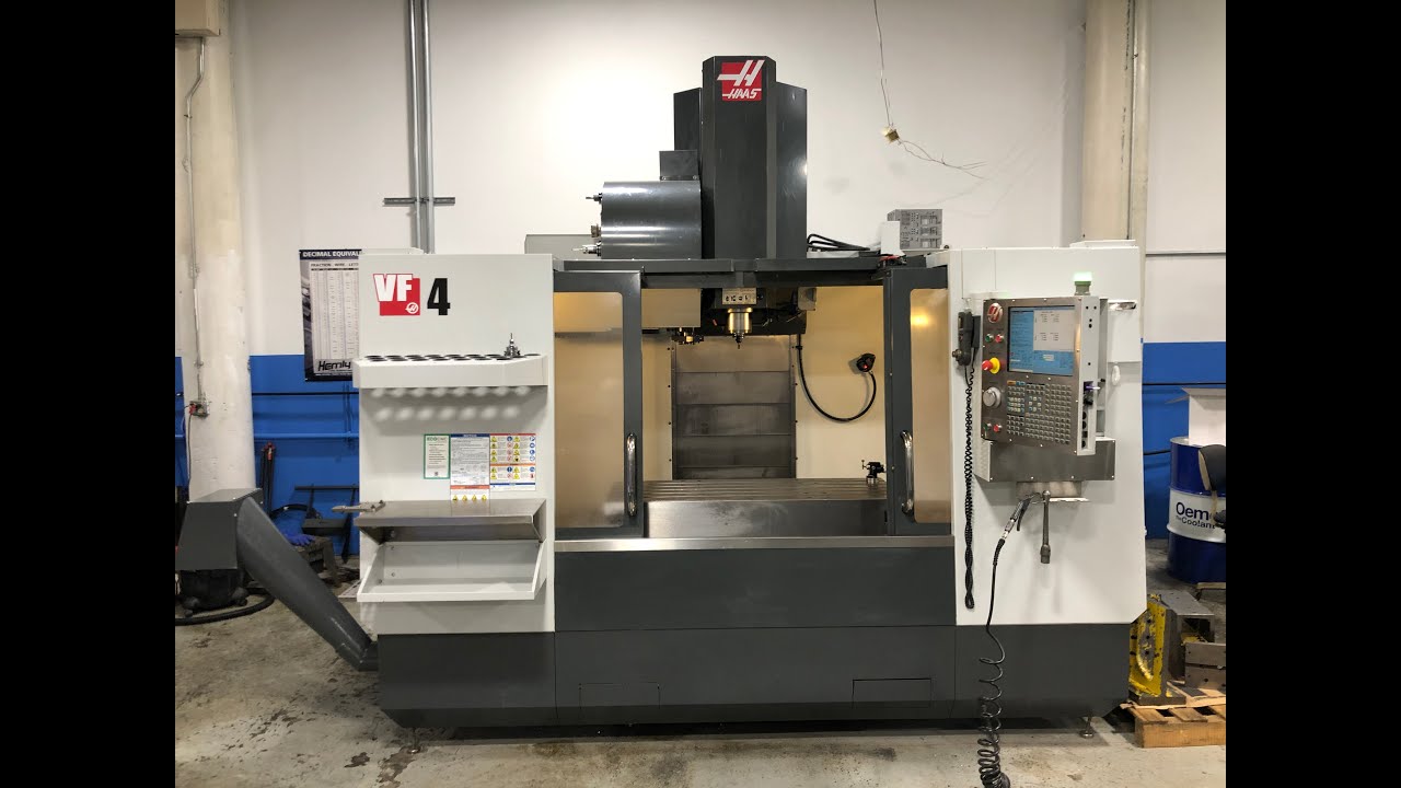 2010 HAAS VF4 Gear Head 3-Axis CNC VMC, 3,700 Cut Hours - SOLD - YouTube