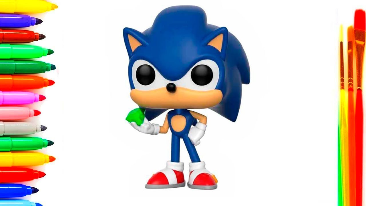 How to draw funko pop Sonic characters / drawing gfor kids - YouTube
