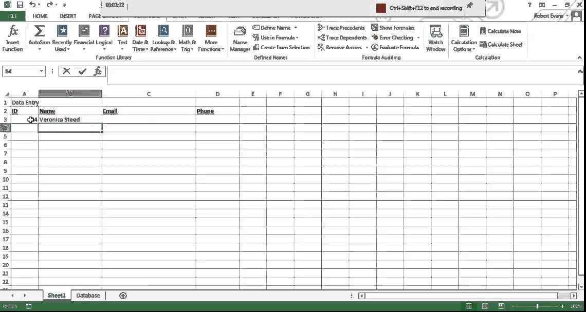 Excel- Easy Data Entry Using VLOOKUP - YouTube