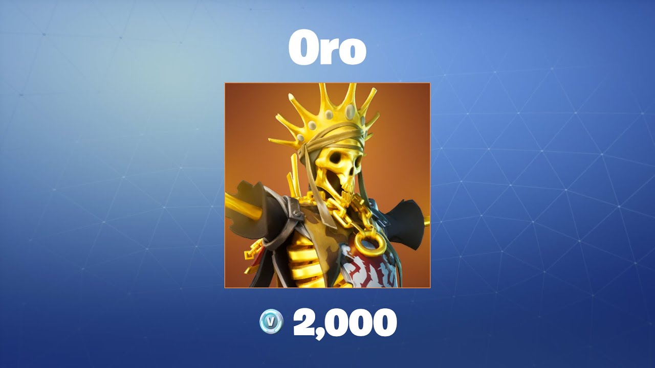 Oro | Fortnite Outfit/Skin - YouTube