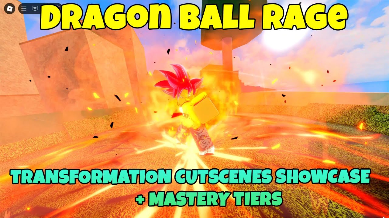 ALL Transformation Cutscenes & Mastery Tiers in Dragon Ball Rage ...