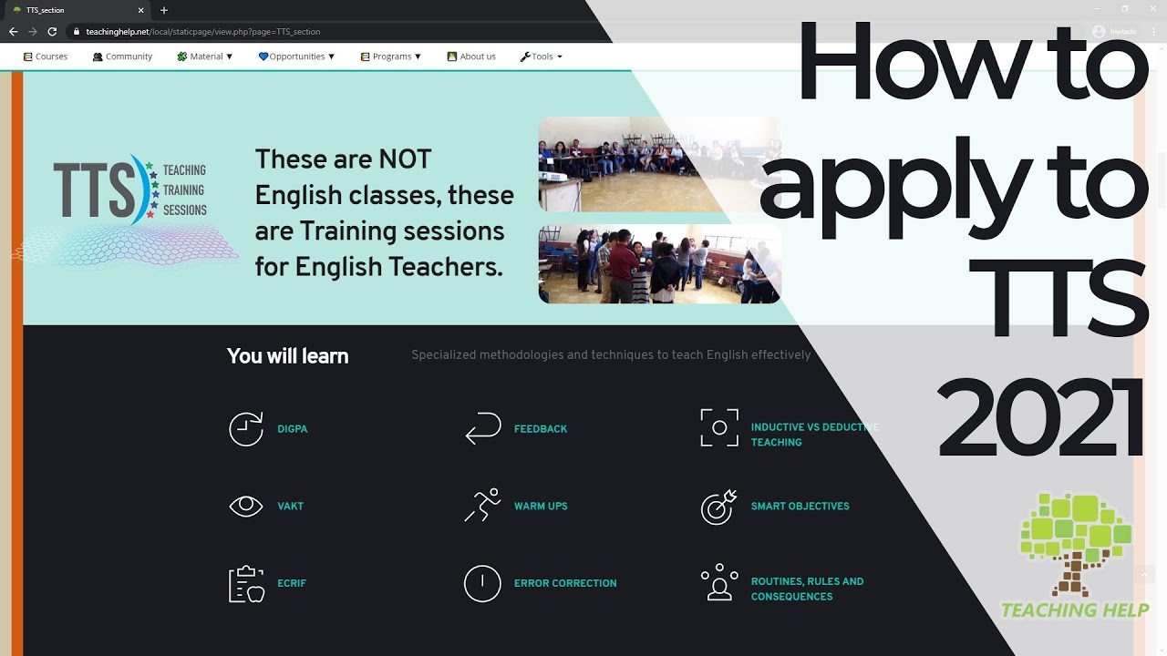 How to apply to TTS 2021 - YouTube