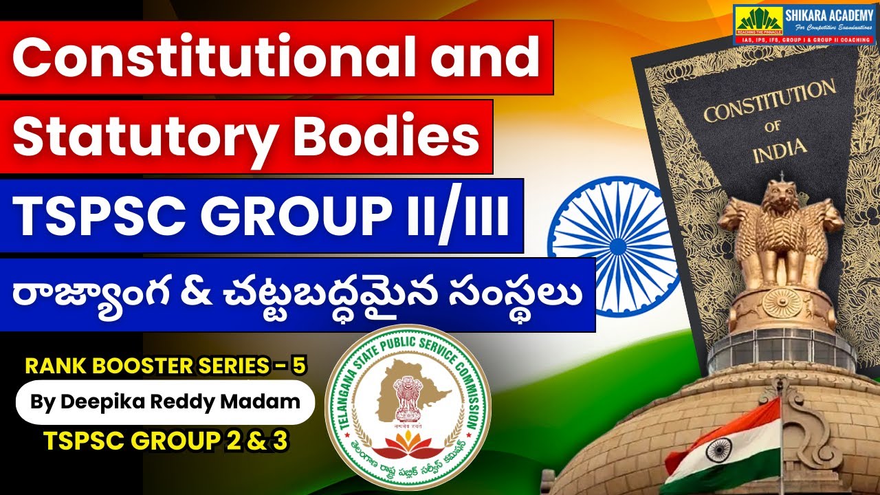 Constitutional and Statutory Bodies in India - TSPSC GROUP 2 & 3 ...