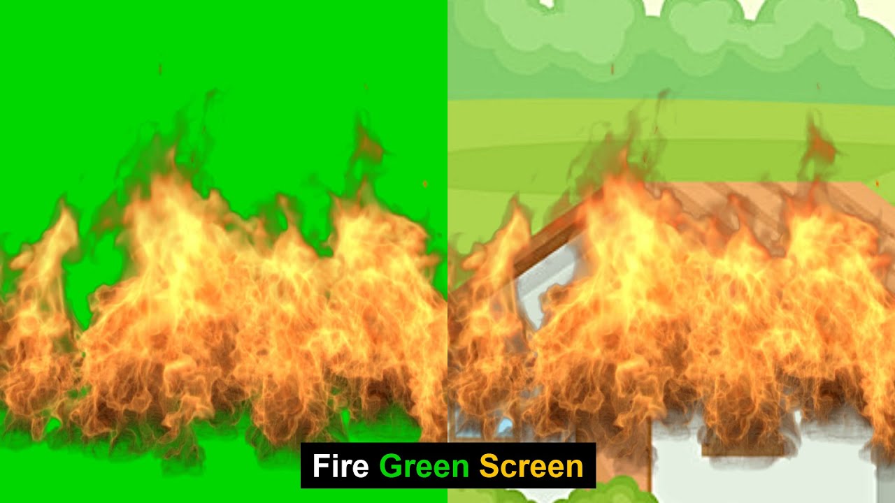 Fire Green Screen | Fire | Green Screen | Green BackGround Screen - YouTube