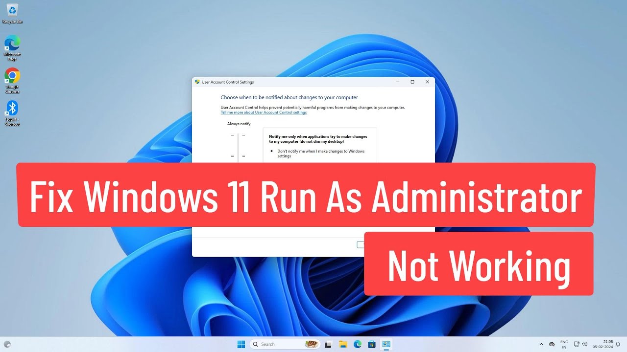 Fix Windows 11 Run As Administrator Not Working - YouTube