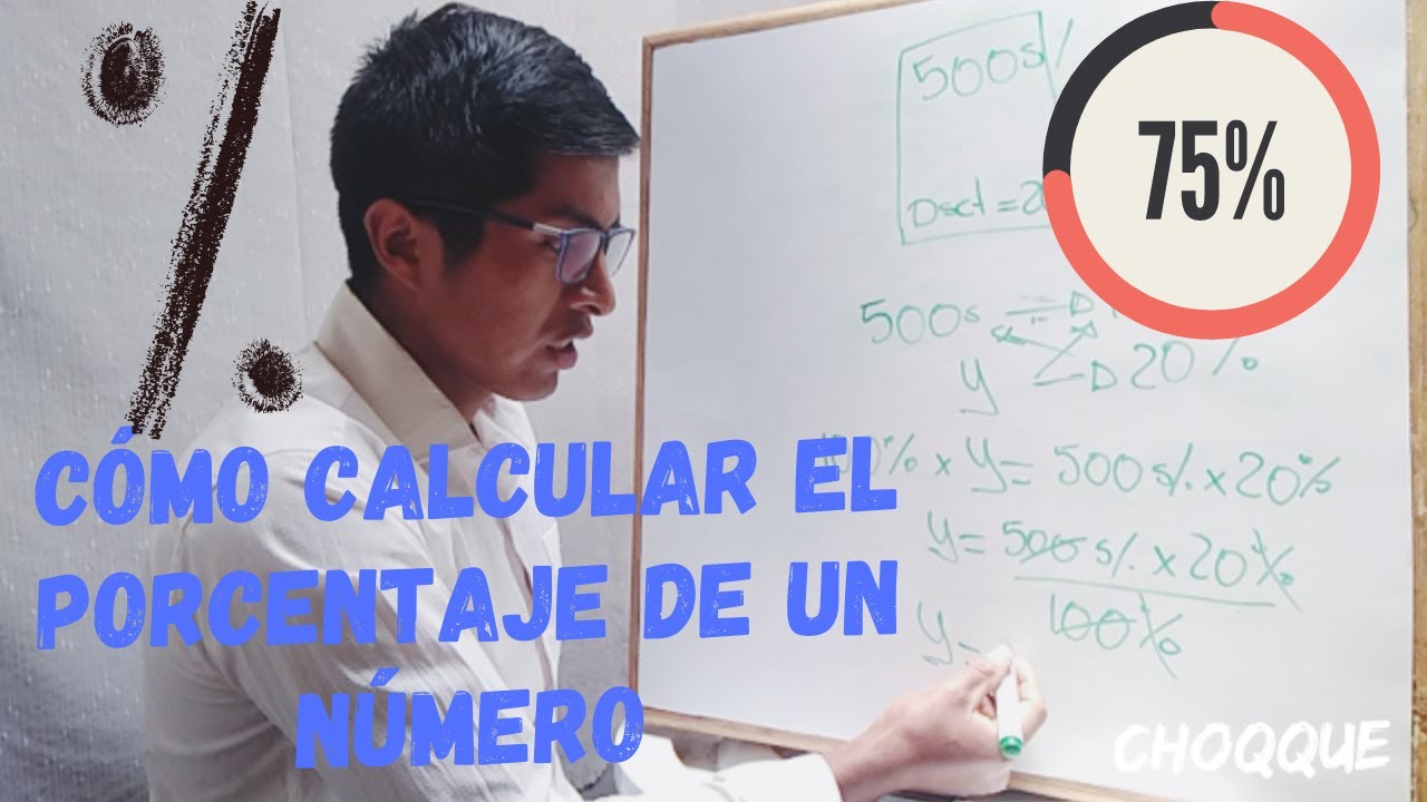 cómo calcular el porcentaje de un número - YouTube