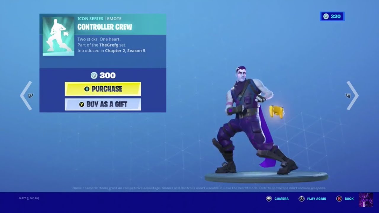 BUYING THE CONTROLLER CREW EMOTE!!! - YouTube