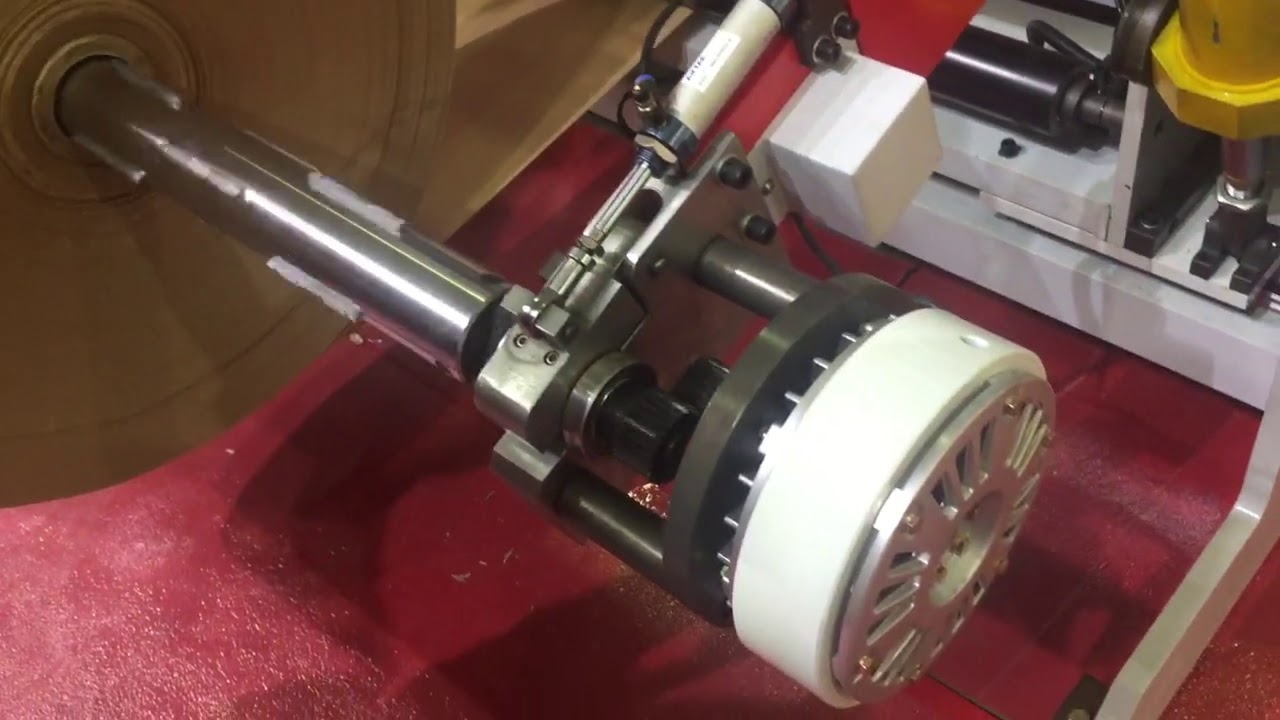 Key strip tyep air shaft and magnetic powder brake - YouTube