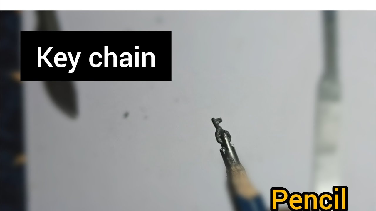 how to carve pencil || carving key on pencil - YouTube