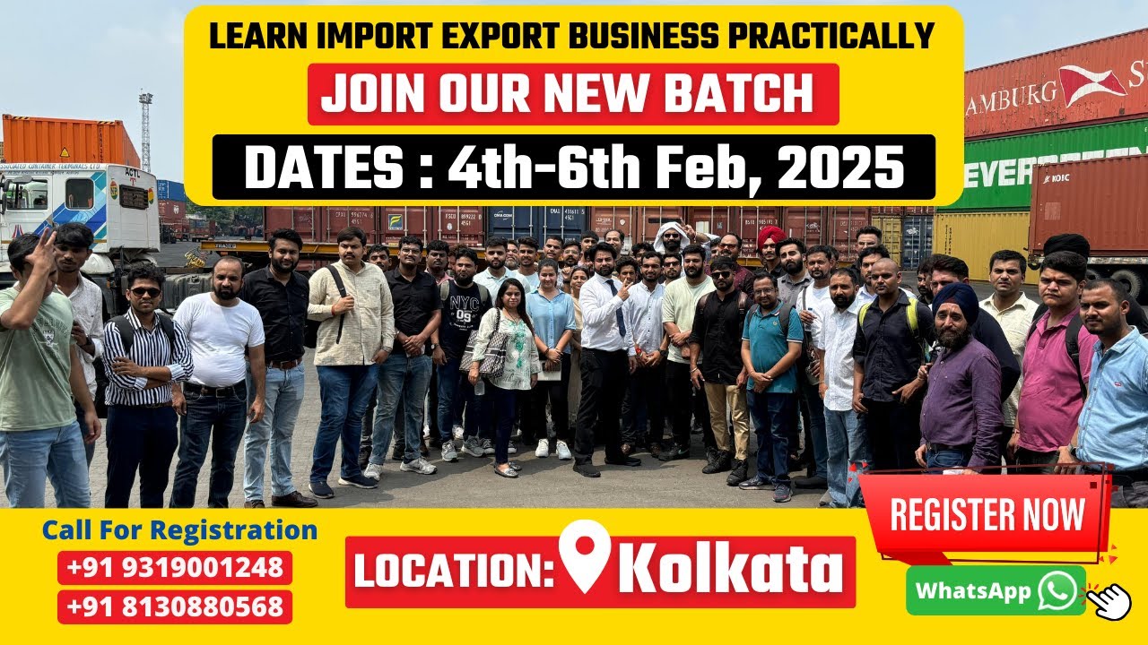 Import Export Business Training in Kolkata | 4th ,5th and 6th Feb 2025 ...