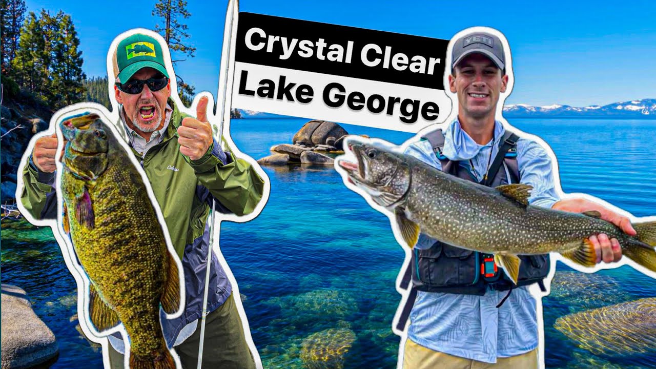 Lake Trout and Smallmouth Bass Fishing on HUGE DROP OFF's in Crystal ...