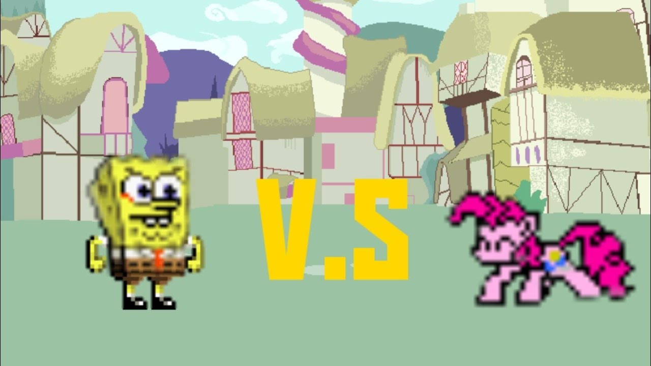 Spongebob VS Pinkie Pie Sprite Animation - YouTube