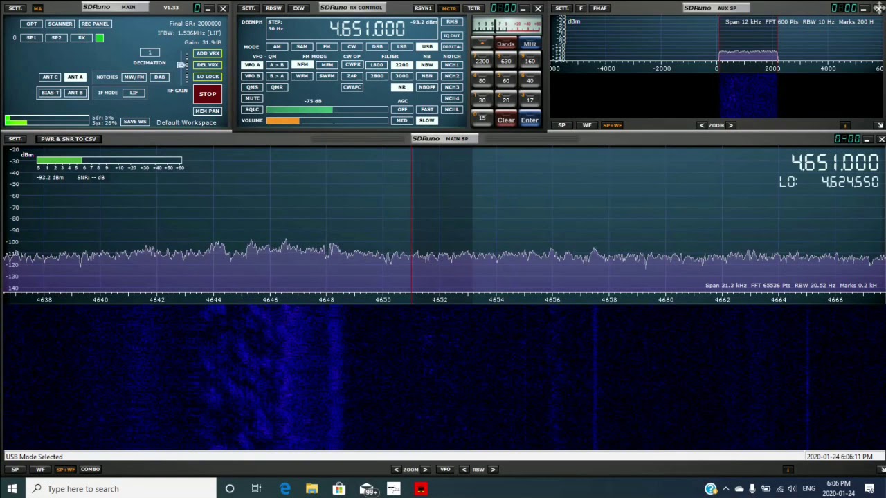 MWARA RDARA REGION 10E ON SDRPLAY RSP DX 1-24-2020 - YouTube