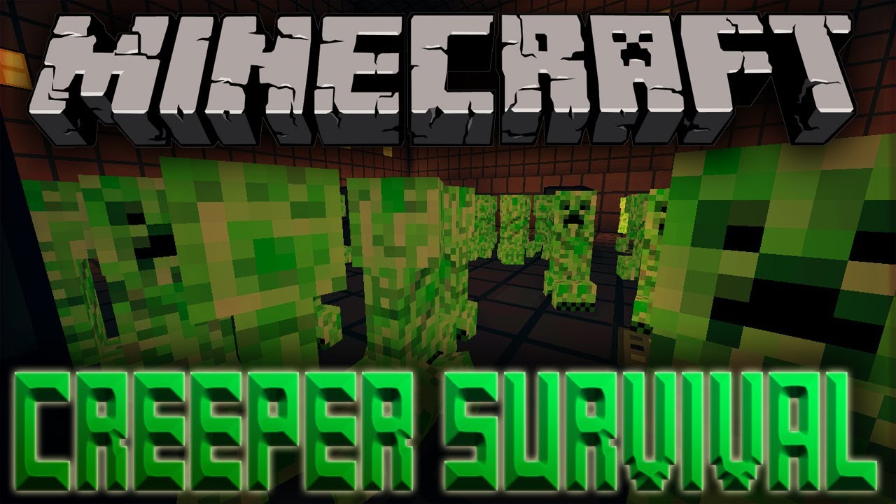 Minecraft Minigames: Creeper Survival ! - YouTube
