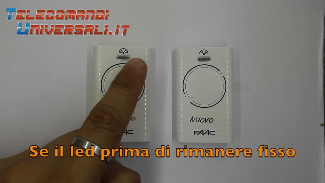 Come Programmare un Telecomando Faac XT2 433 868 SLH - YouTube