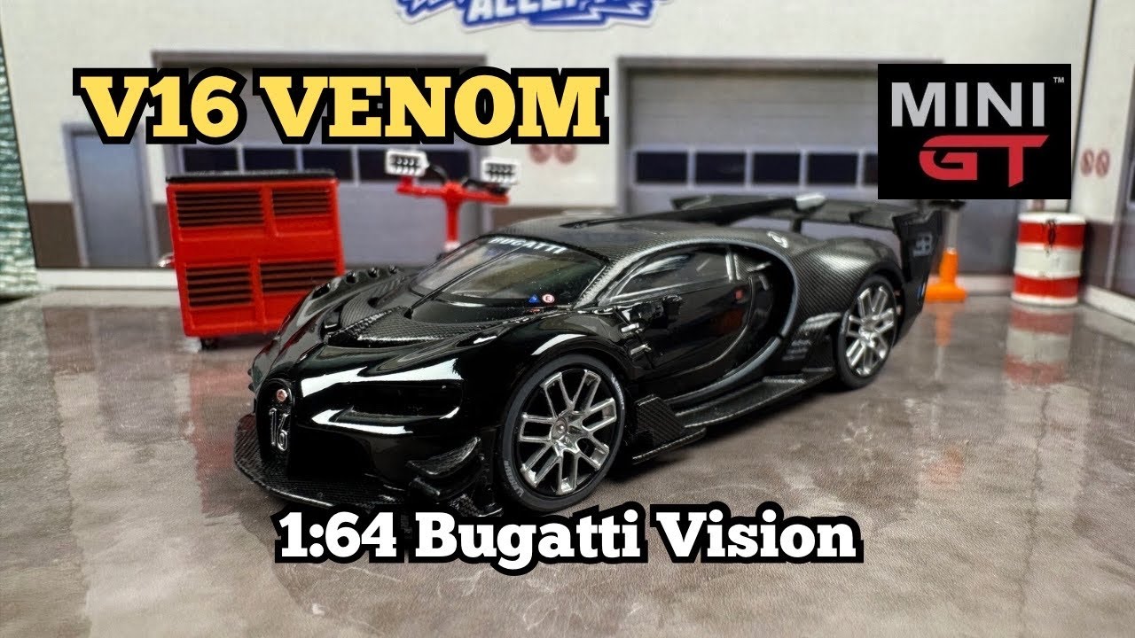 Unboxing a Stunning Black Hypercar! Bugatti Vision Gran Turismo | 1:64 ...