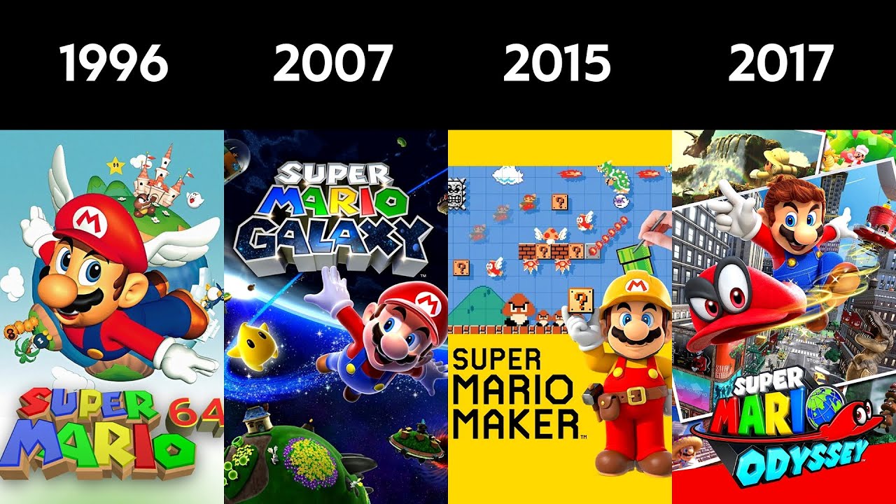 Super Mario Bros. Evolution - Every Game Ever (1985-2023) - YouTube