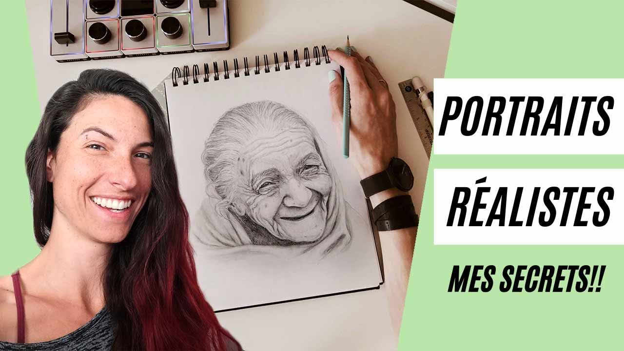 Six secrets pour dessiner un bon portrait réaliste au crayon - YouTube