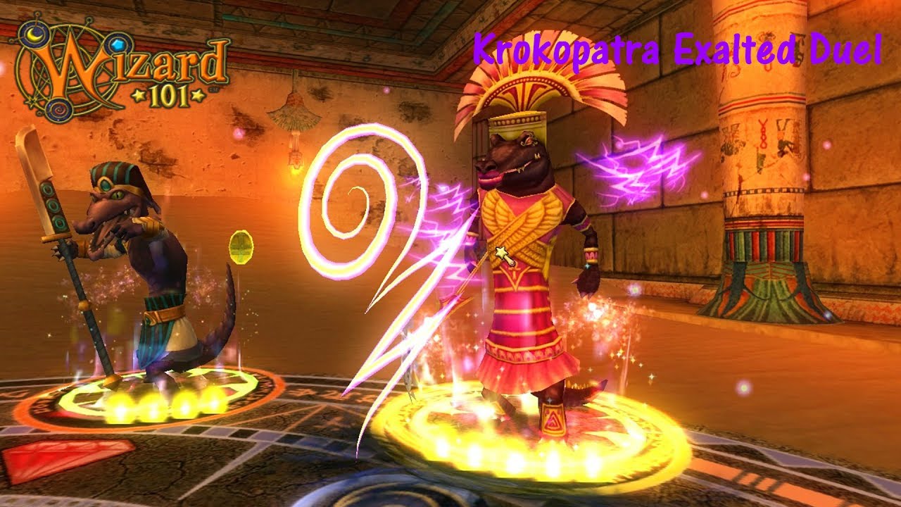 Wizard101: Krokopatra Exalted Duel (Can I get the Hat?) - YouTube