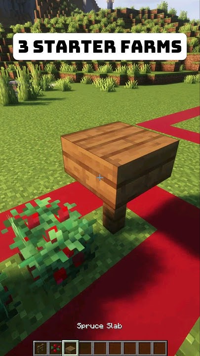 3 Starter Farms | Minecraft #shorts #minecraft #farm - YouTube