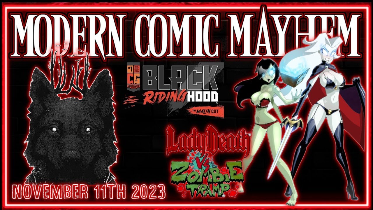 Lady Death vs Zombie Tramp | Black Riding Hood | Modern Comic Mayhem ...