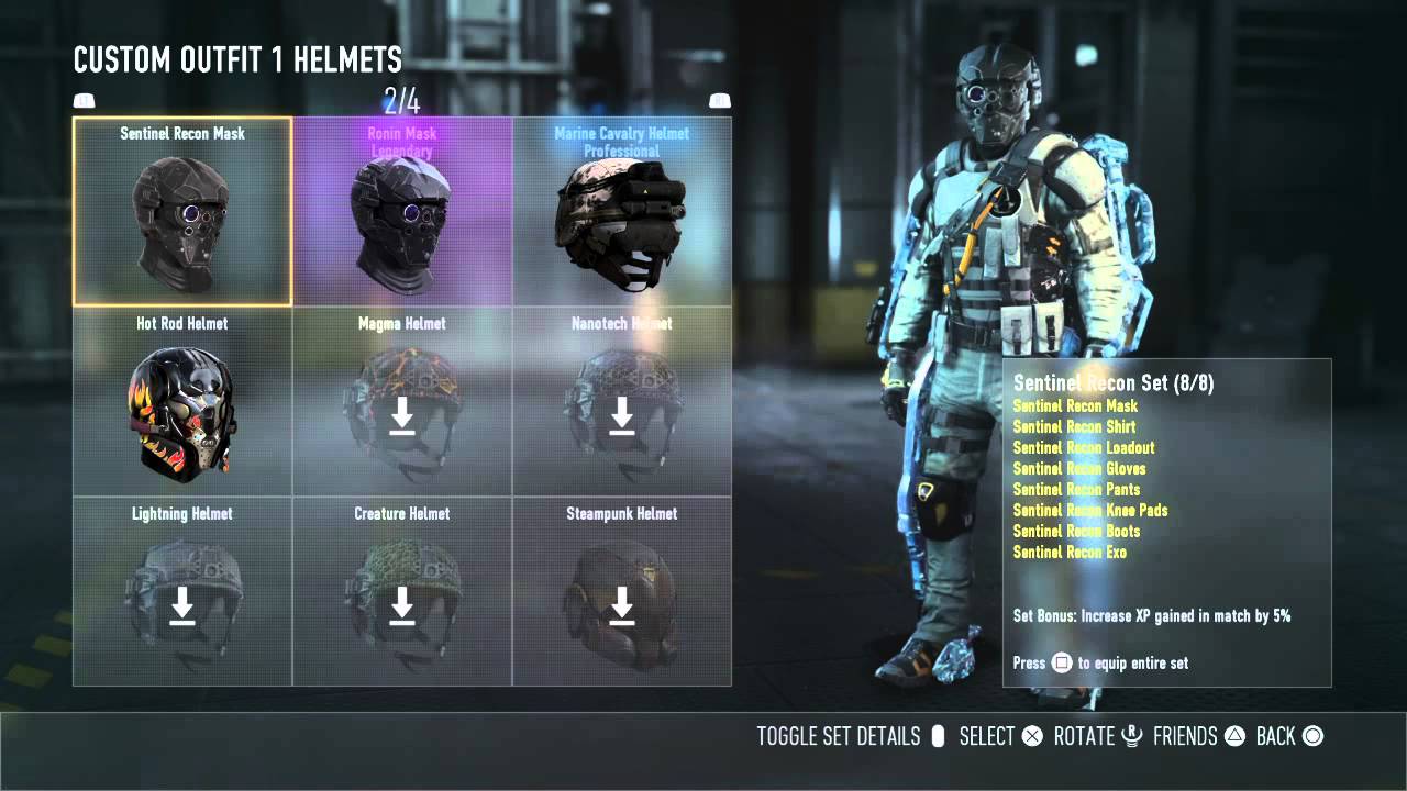 Call Of Duty Advanced Warfare Helmets