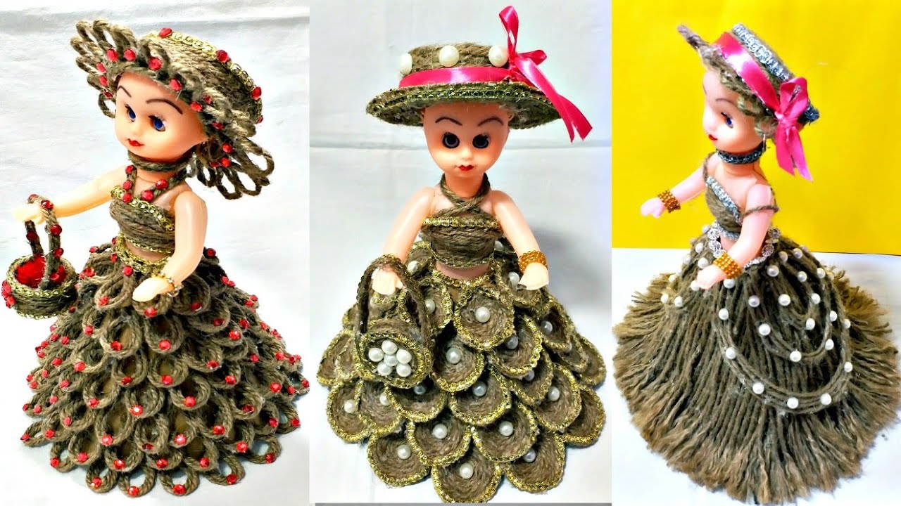 रस्सी (rope) से तीन तरह की बनाये गुडिया/DIY- Make Different kind of ...