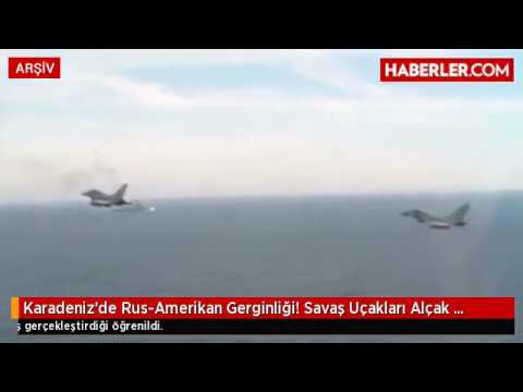 Karadeniz'de Rus-Amerikan Gerginliği! Savaş Uçakları Alçak Uçuş Yaptı