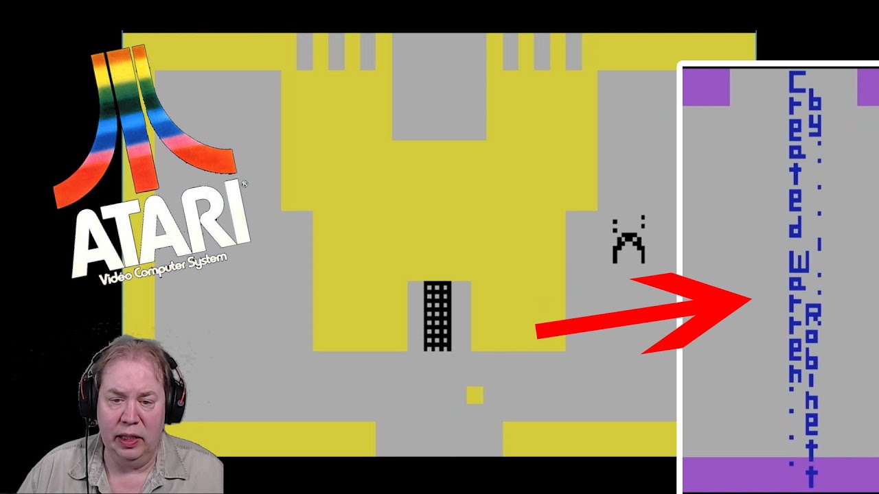 Atari 2600 ADVENTURE - Finding the Hidden Easter Egg - THAT DARN BAT ...