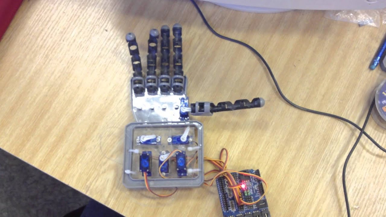 Small Robot Design - robotic hand - YouTube