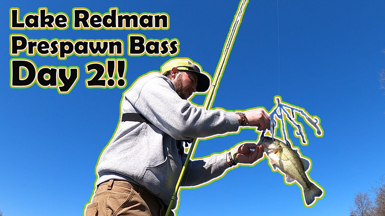 Lake Redman Prespawn Bass Day 2!! - YouTube