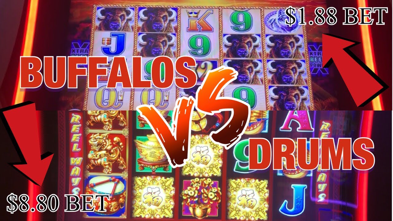 BUFFALO GOLD VS DANCING DRUMS AWESOME BONUSES BIG WINS! 🎰 😱😱 - YouTube