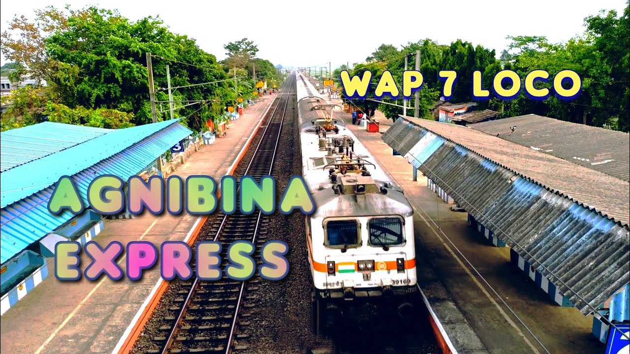 12342 Asansol - howrah Agnibina express leads by HWH WAP 7 loco - YouTube