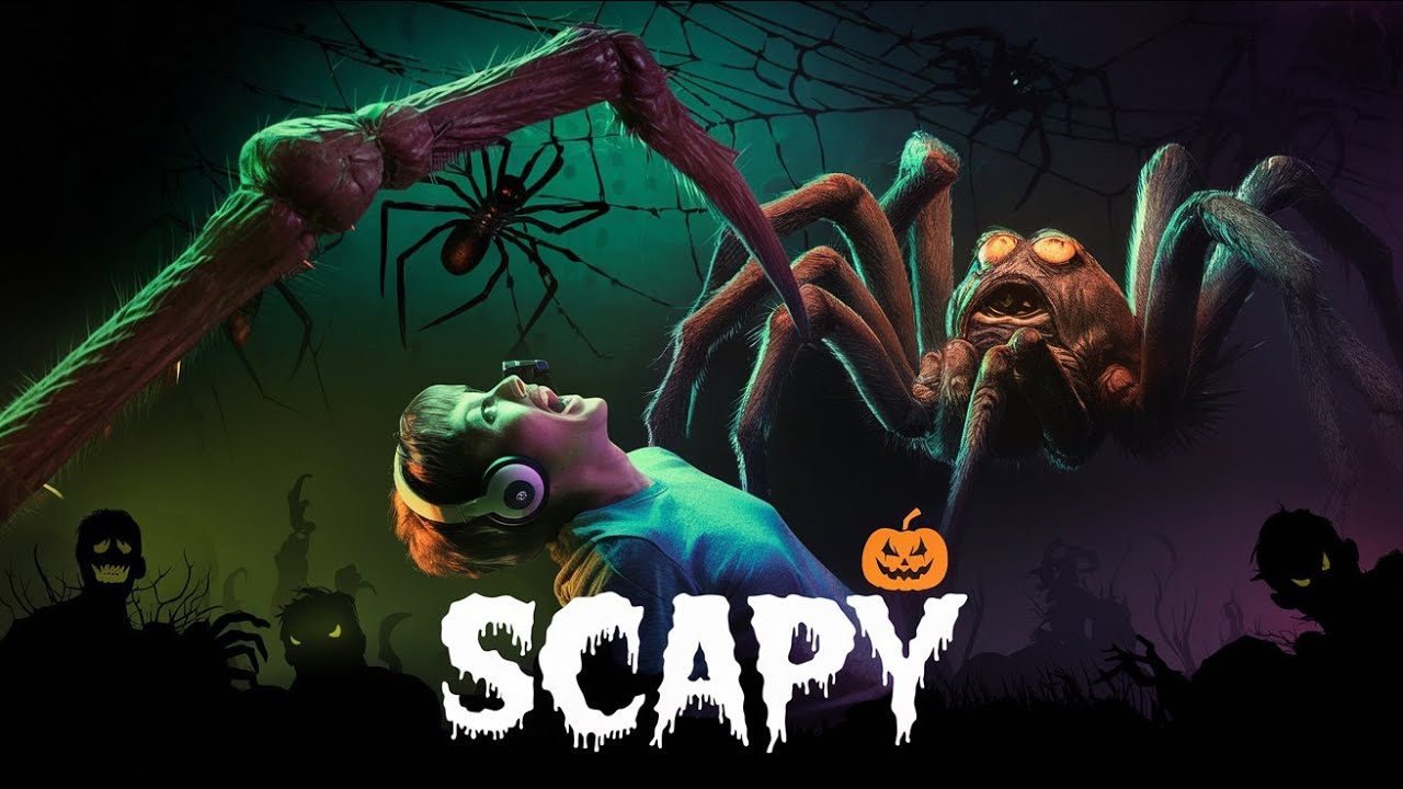 Scary VR video with Giant Spiders & Horror Monsters: Virtual Reality ...