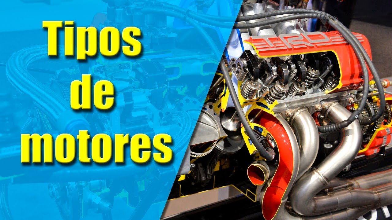 TIPOS de MOTORES: en LÍNEA, BÓXER, ROTATIVO, en V y W. - YouTube