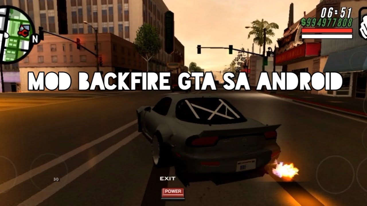 Mod backfire Gta sa Android brapp no fc no lag - YouTube