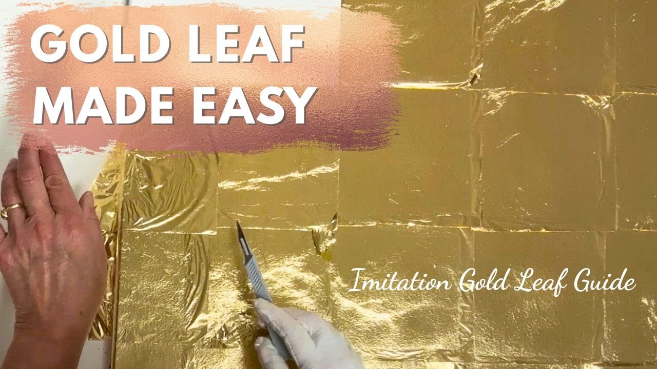 Goldleaf on Canvas | Step by Step Tutorial for Beginners - YouTube