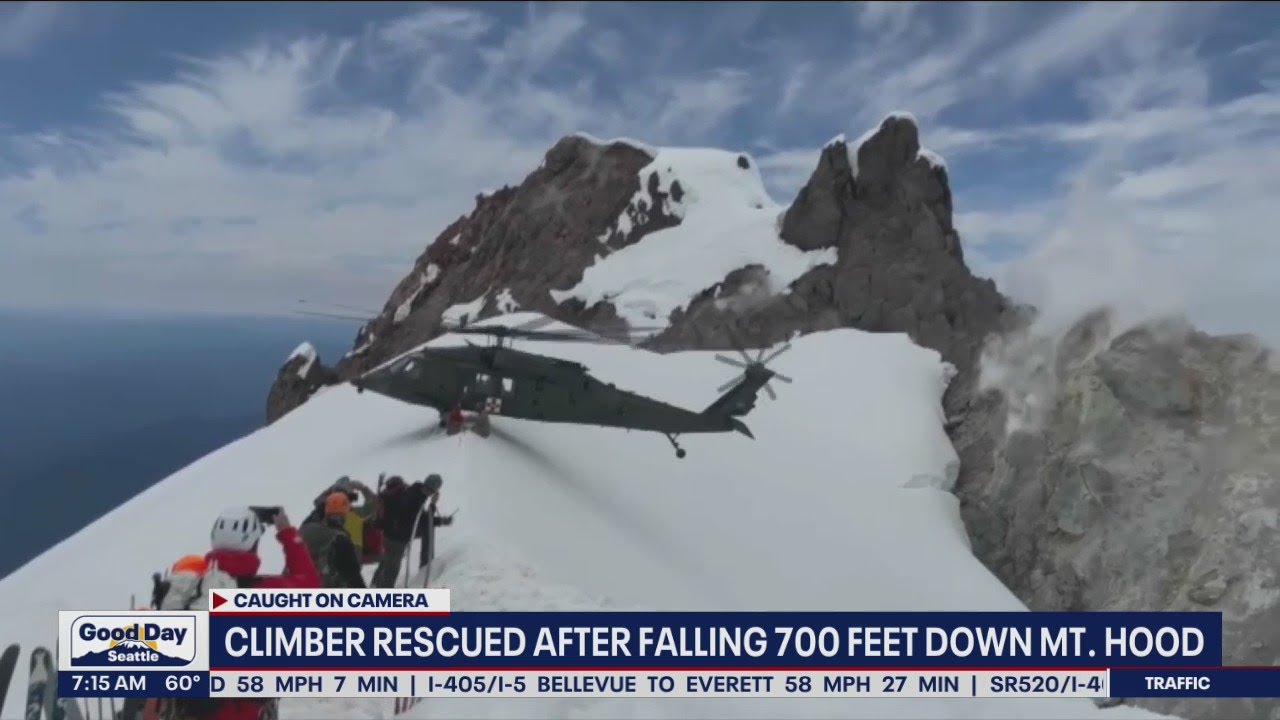 New Video: Climber rescued after falling 700 feet down Mt. Hood | FOX ...