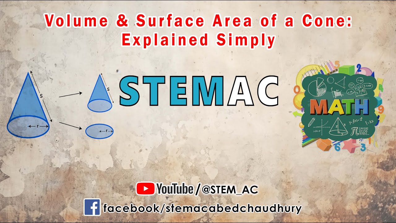 Volume & Surface Area of a Cone: Explained Simply (Class 9-10, Math ...