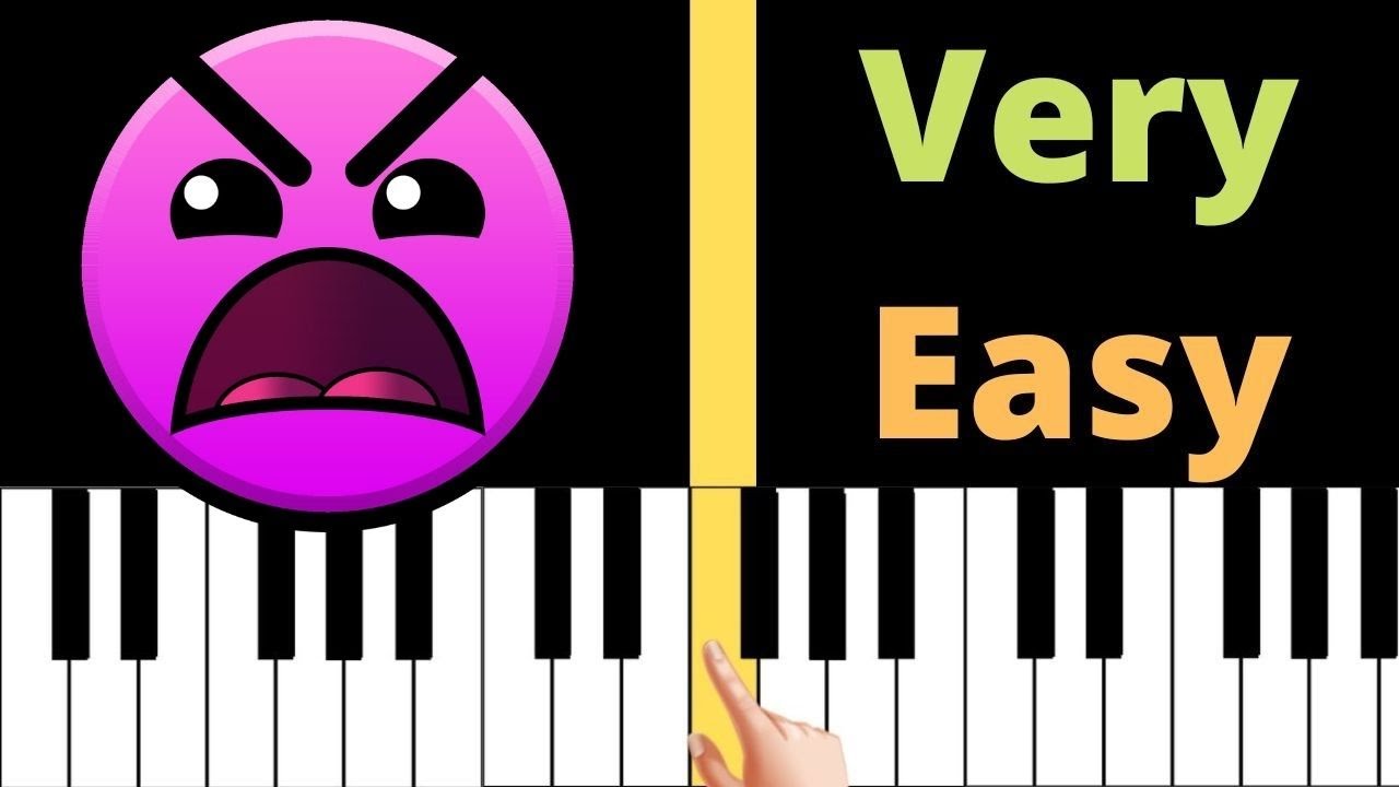 Hexagon Force | GEOMETRY DASH LEVEL 16 - VERY EASY Piano Tutorial - YouTube